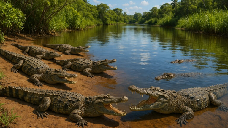 What Is a Group of Crocodiles Called? Basks, Floats & More